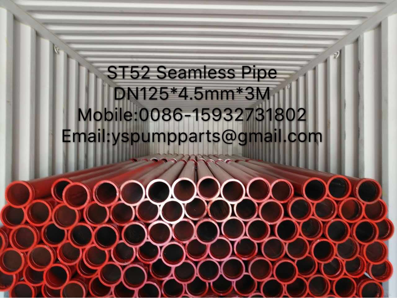 LOAD ONE 40FT CONTAINER PUMP PIPES AND PARTS - CANGZHOU HAOLONG ...